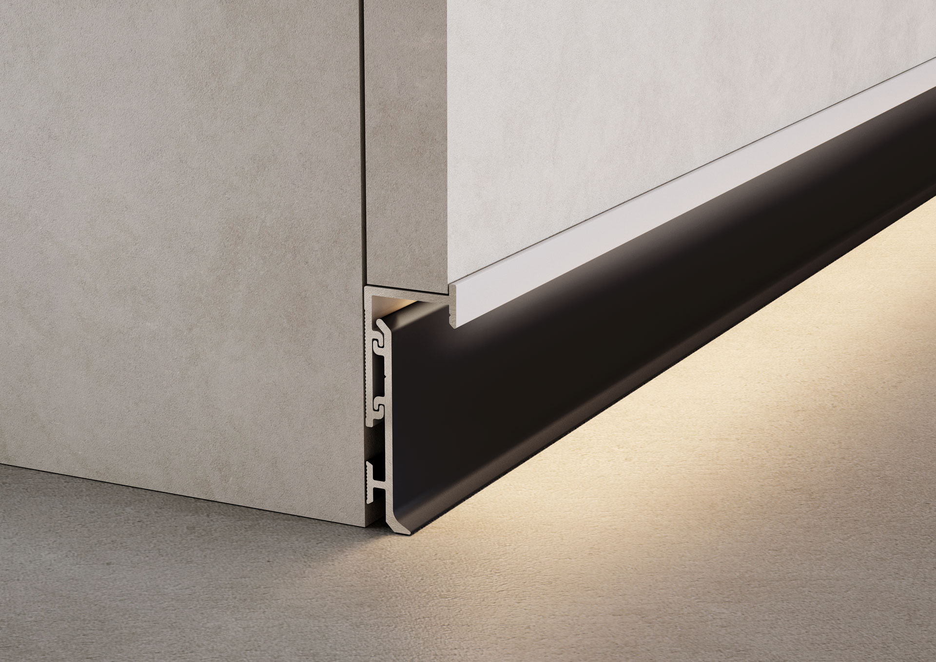 Novorodapie Eclipse® Shadow - Rodapié efecto pared suspendida | EMAC ...